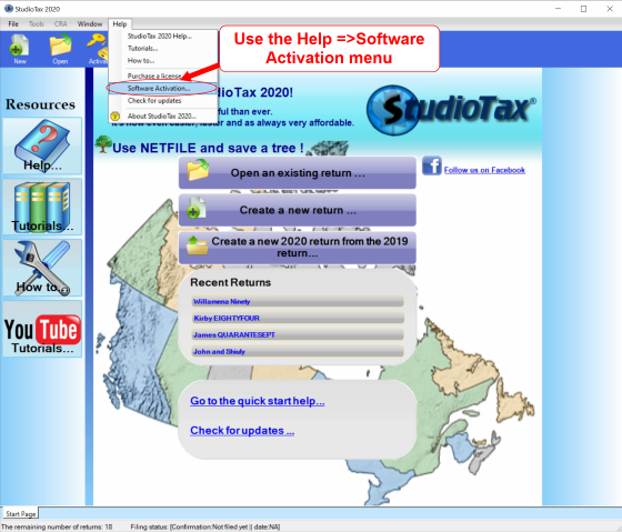 StudioTax - Canadian Personal Income Tax Software